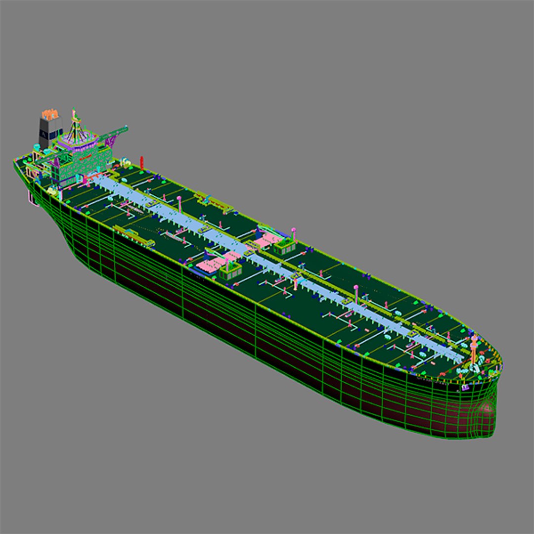 Oil Tanker Ship 3d Model