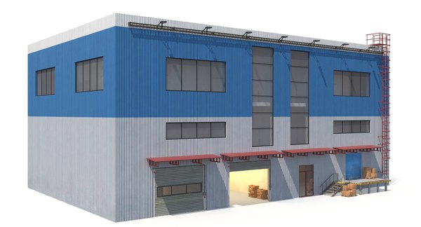Warehouse building 3D - TurboSquid 1387768