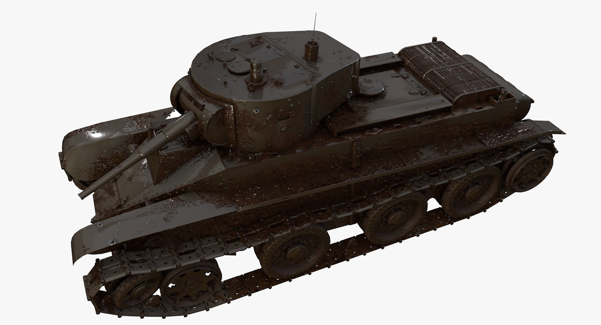 Battle Worn Tanks Bt-7 Model - TurboSquid 1193664