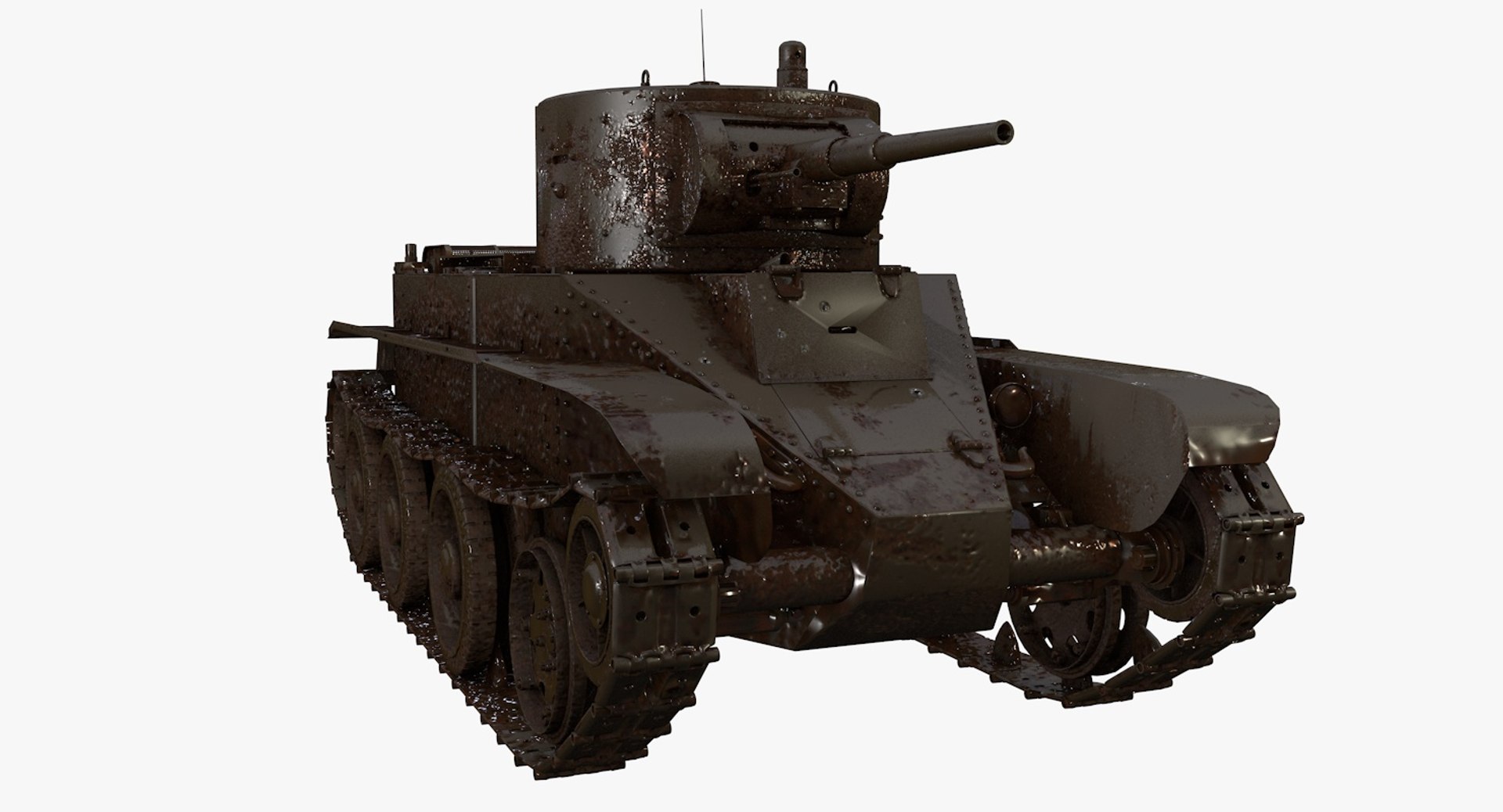 Battle Worn Tanks Bt-7 Model - TurboSquid 1193664