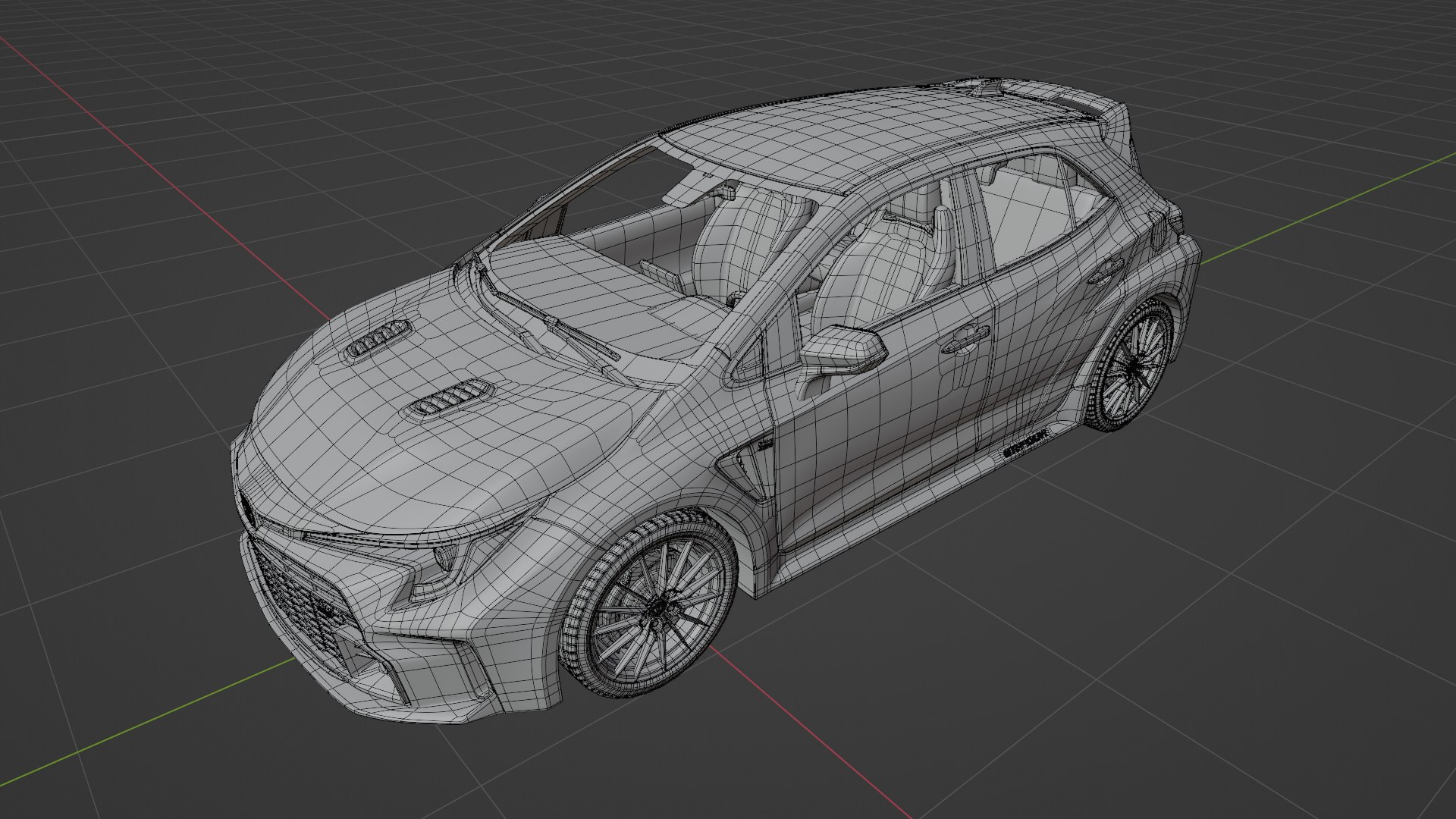 TOYOTA COROLLA GR CIRCUIT EDITION BLUE 3D Model - TurboSquid 2343209