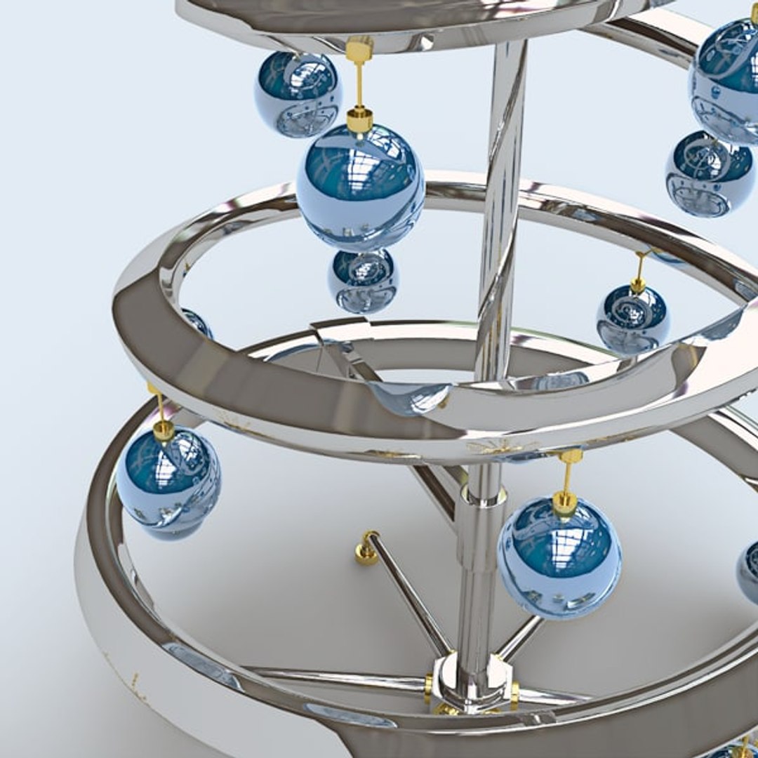 3d design christmas tree metal