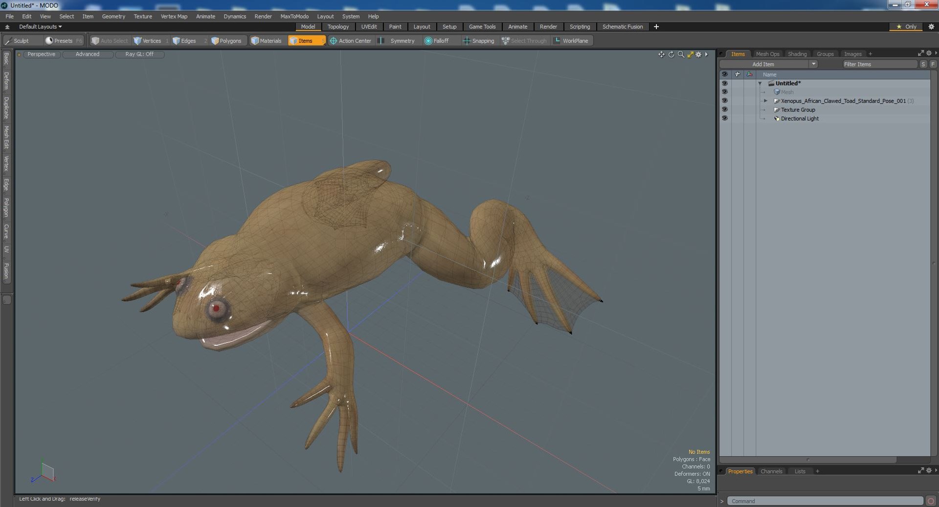 Xenopus African Clawed Toad Standard Pose model - TurboSquid 2133296