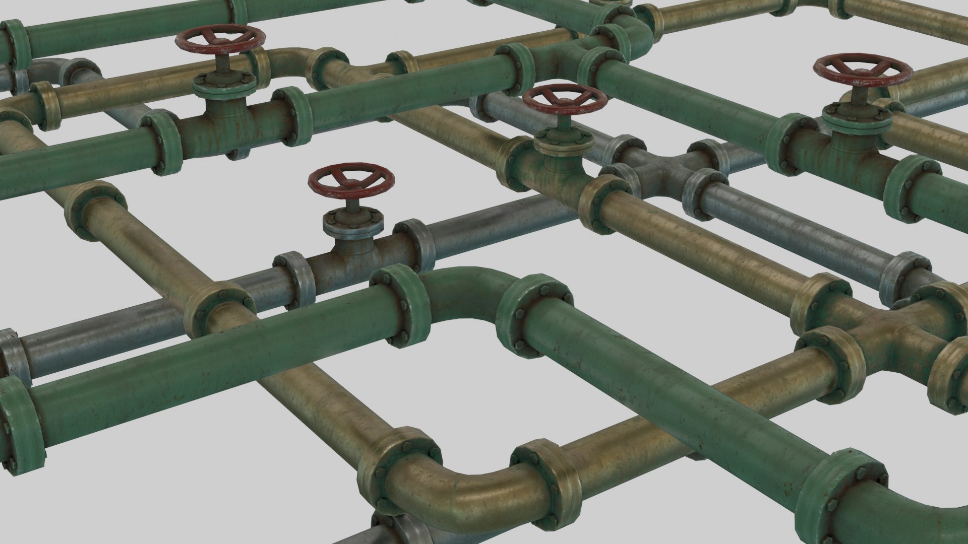 Modular pipes pbr 3D model - TurboSquid 1630292