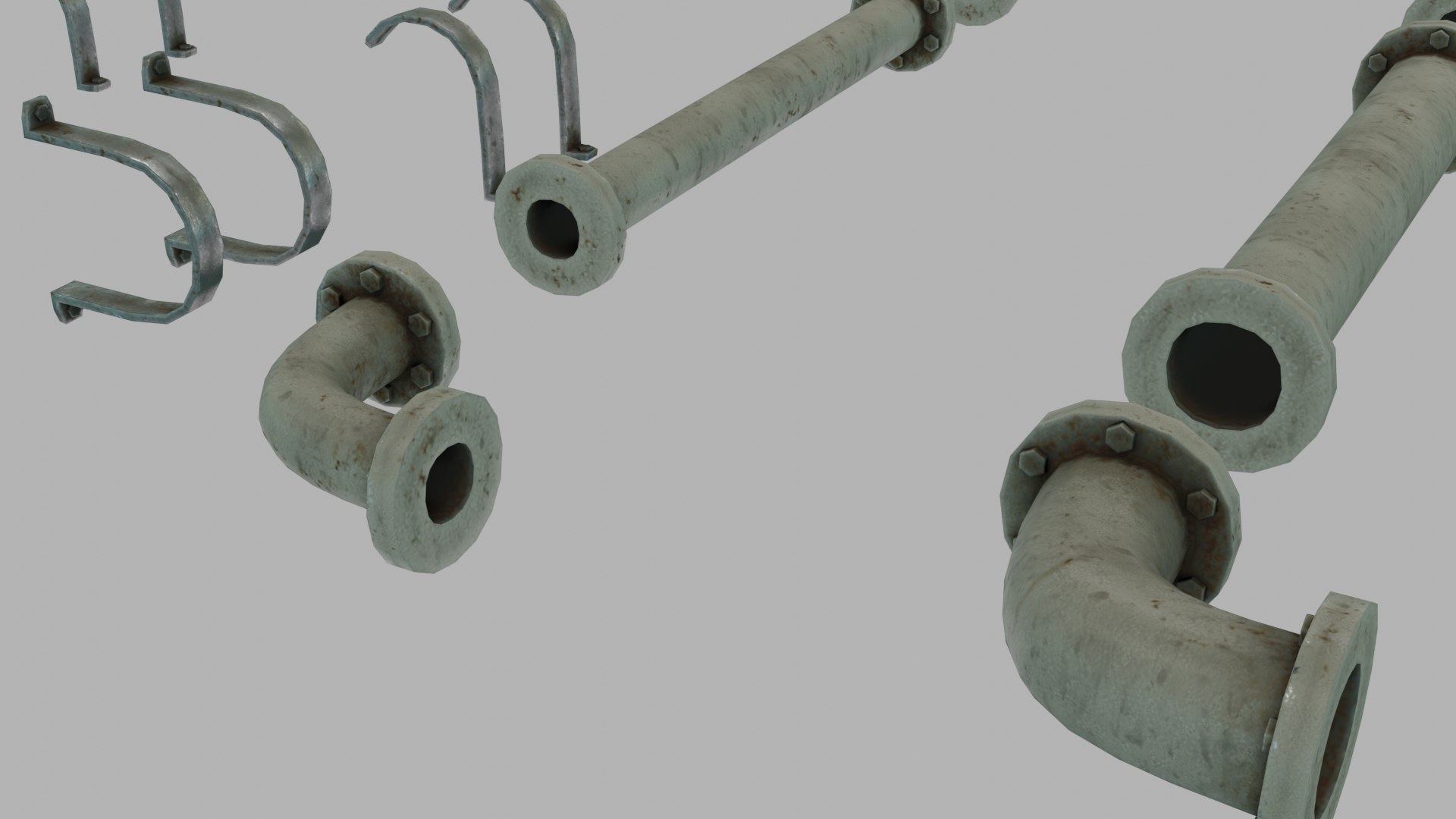 Modular pipes pbr 3D model - TurboSquid 1630292