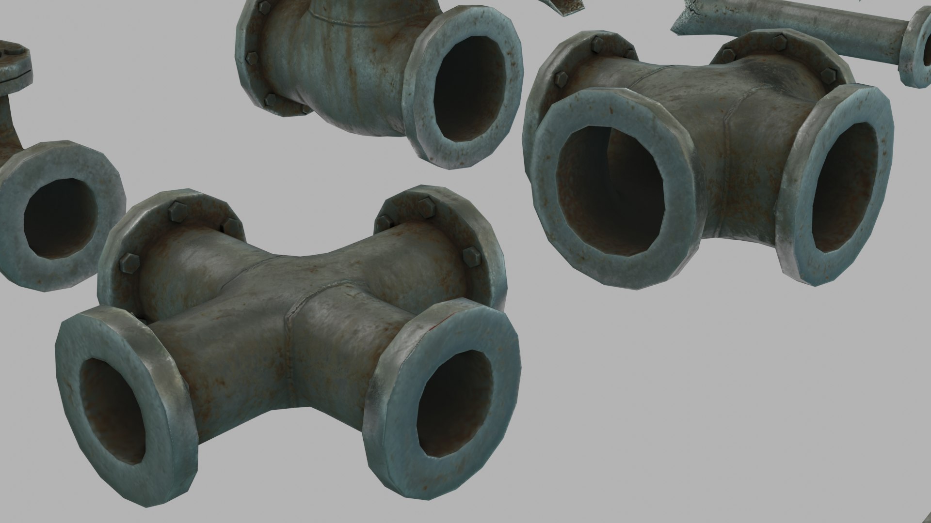 Modular pipes pbr 3D model - TurboSquid 1630292