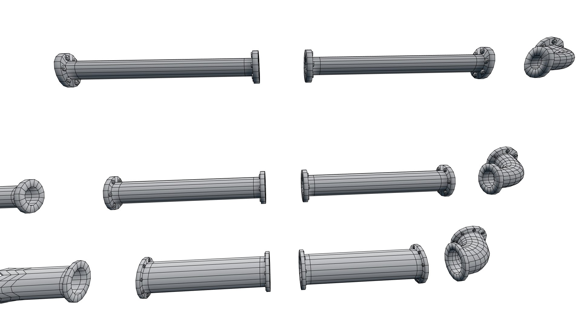 Modular pipes pbr 3D model - TurboSquid 1630292