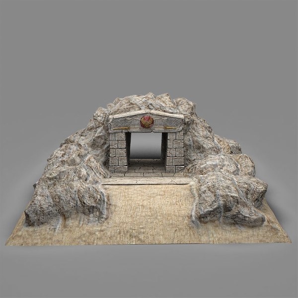 3d cave-entrance cave entrance model