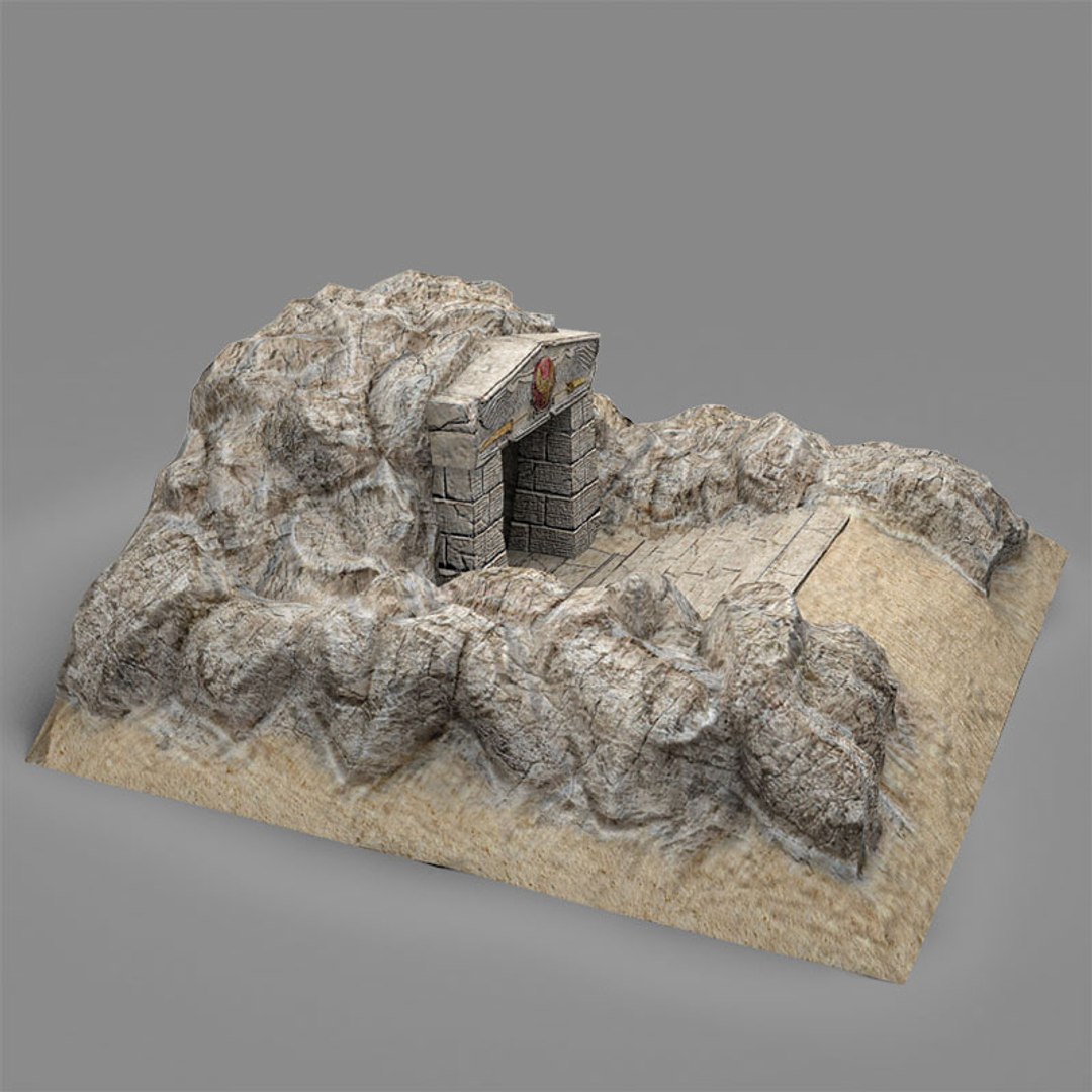 3d Cave-entrance Cave Entrance Model