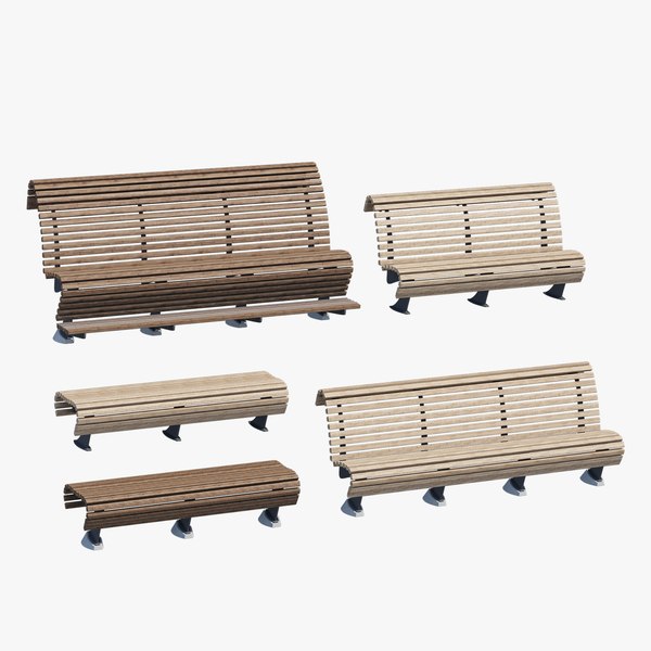 Train Station Bench 3D Models for Download | TurboSquid