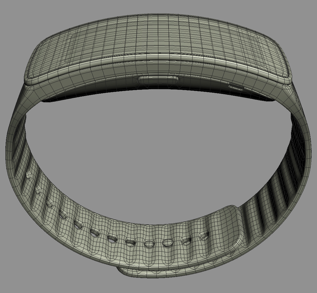 3d samsung gear fit model