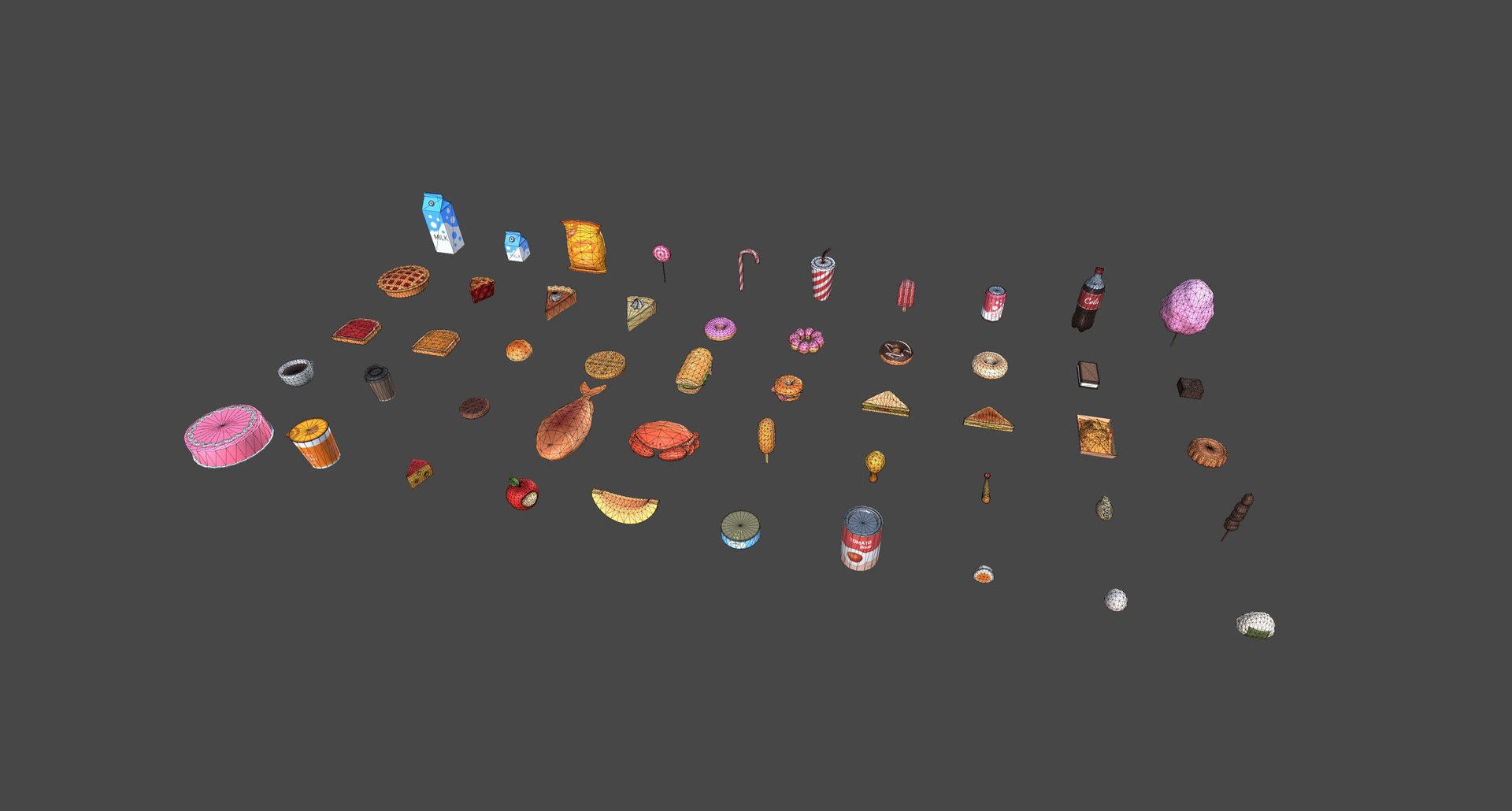 3D Pack Food Model - TurboSquid 1695204