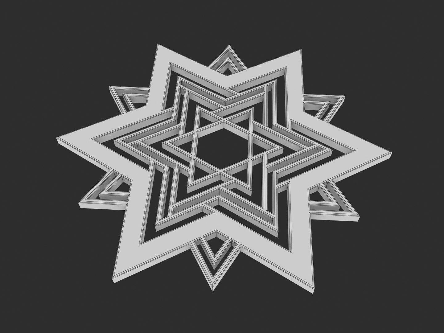 Star David 3D Model - TurboSquid 1416591