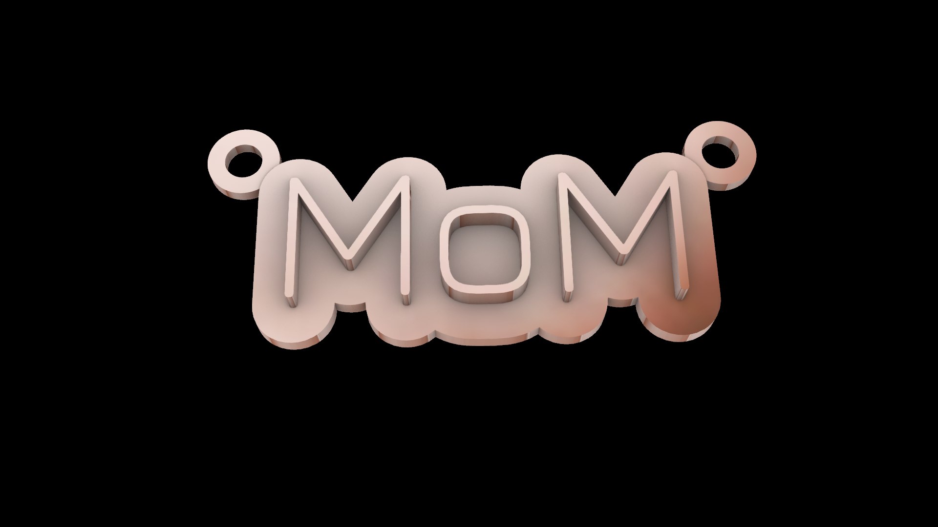 3D Mom Name Pendant 1 - TurboSquid 2396751