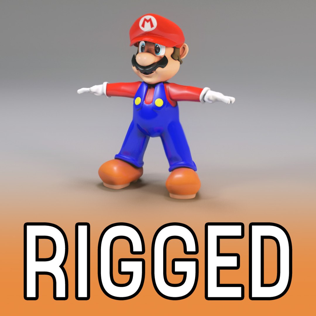 3d Model Super Mario Rigged