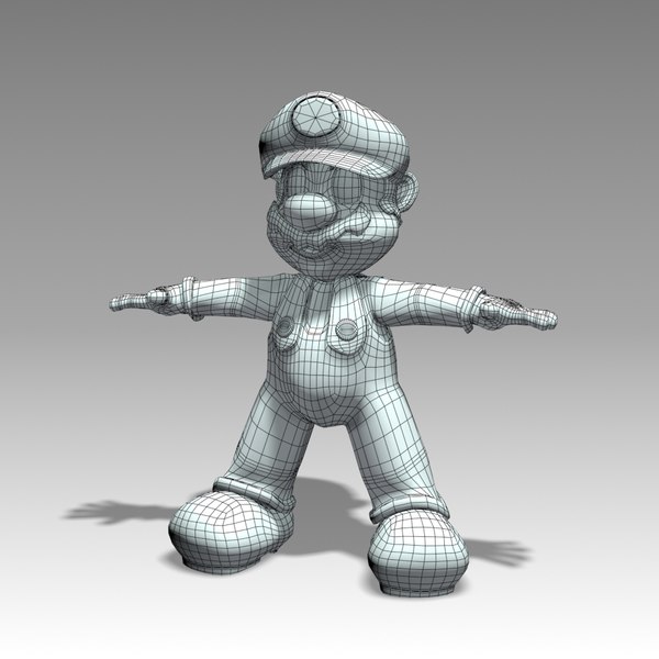 3d model super mario rigged