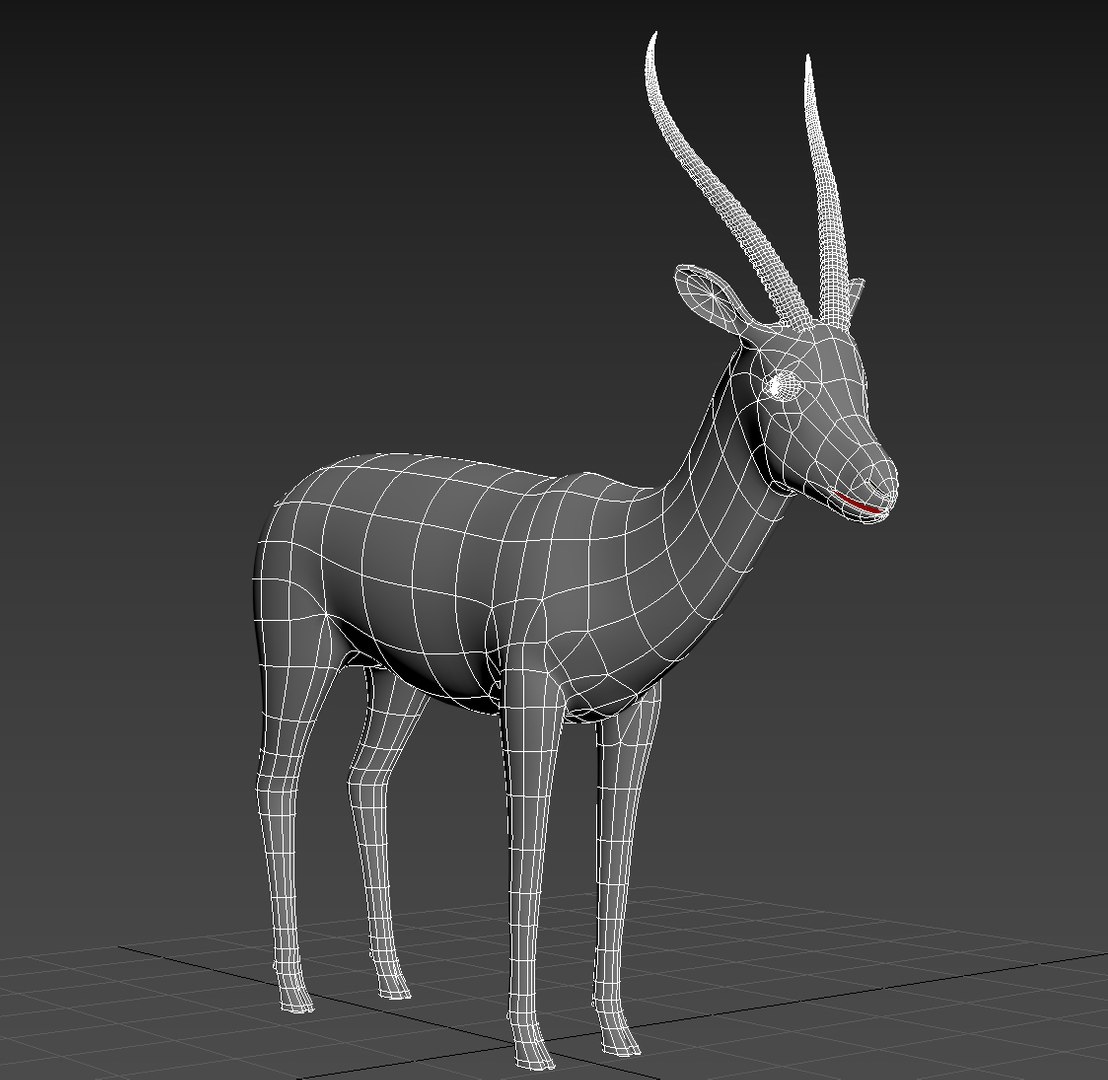 3D gazelle animation rig model - TurboSquid 1439008