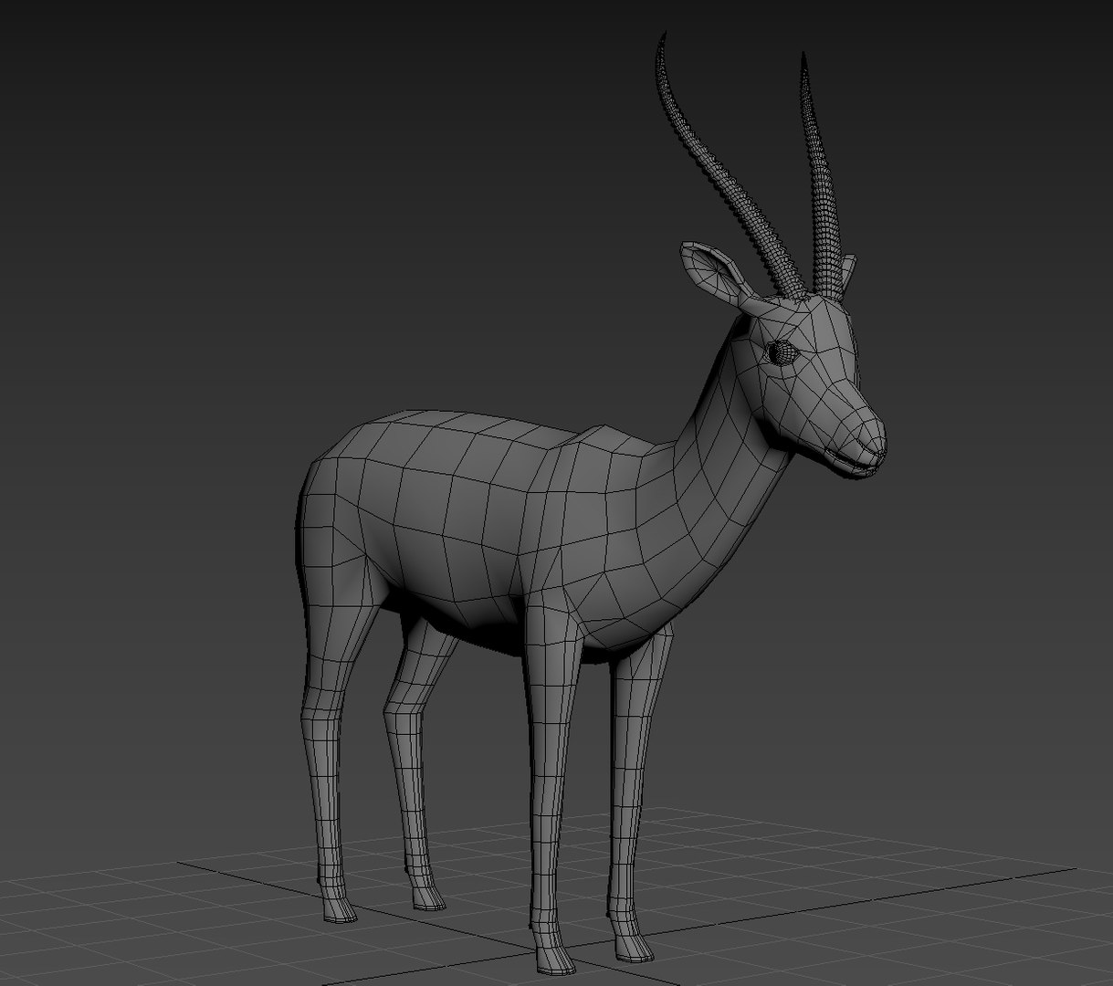 3D gazelle animation rig model - TurboSquid 1439008