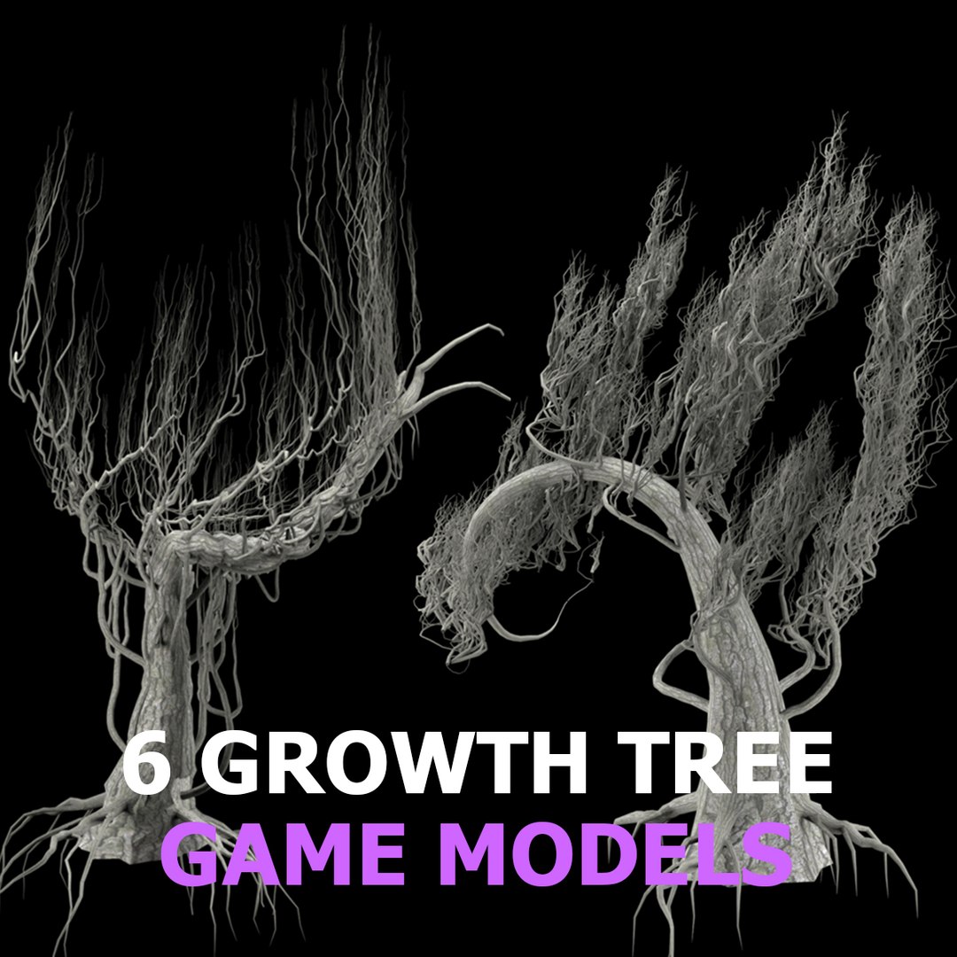 3D 6 Growth Tree Game model - TurboSquid 2043398