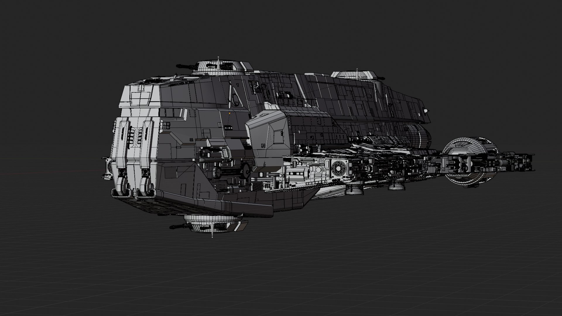 Gozanti Attack Cruiser LITE Model - TurboSquid 1793244