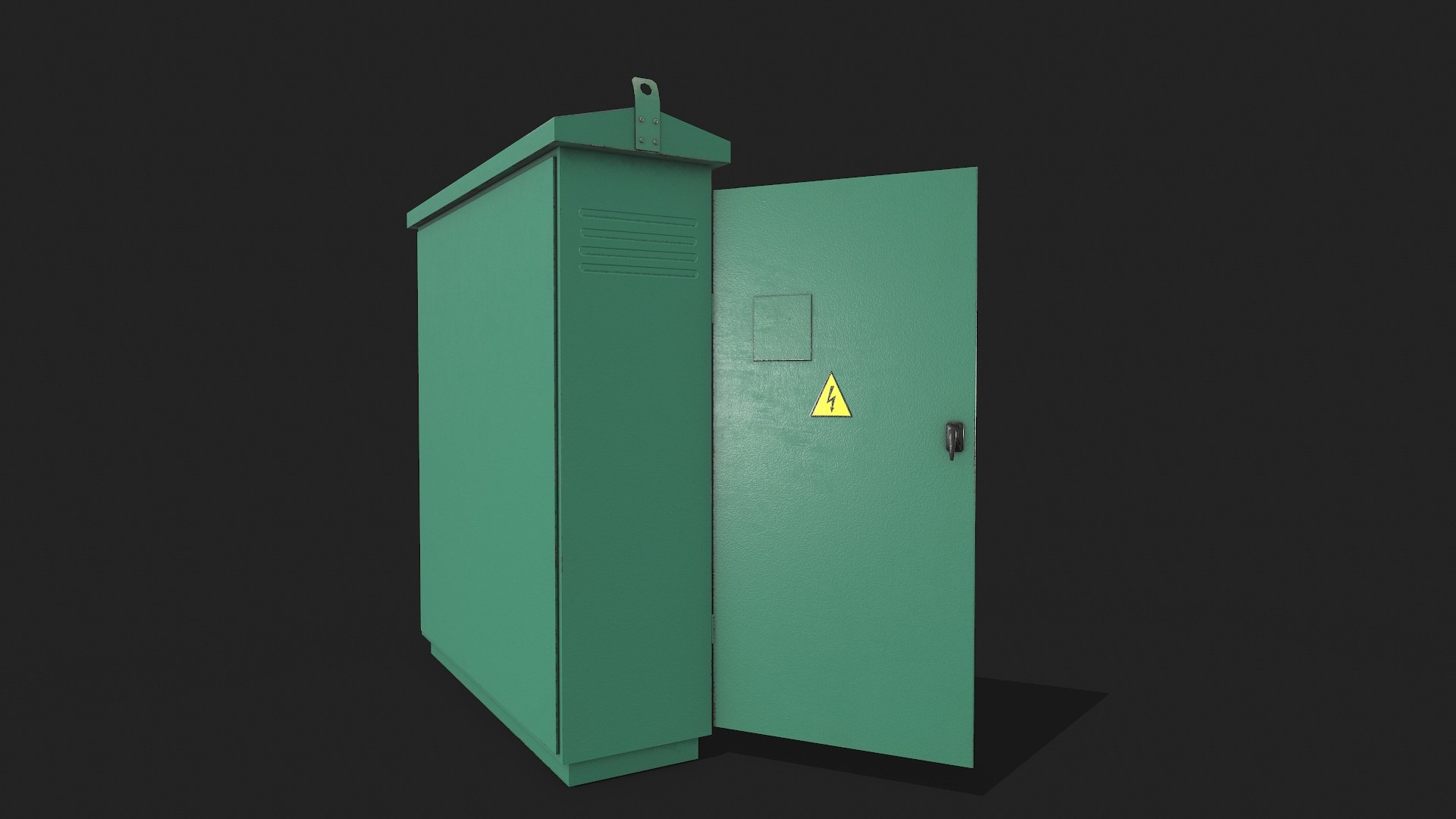 3D Electric Fuse Box Green - TurboSquid 1735349