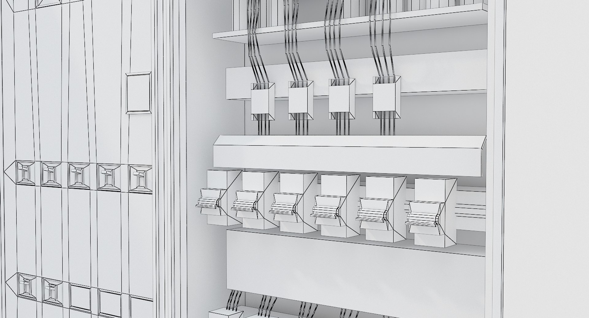 3D Electric Fuse Box Green - TurboSquid 1735349
