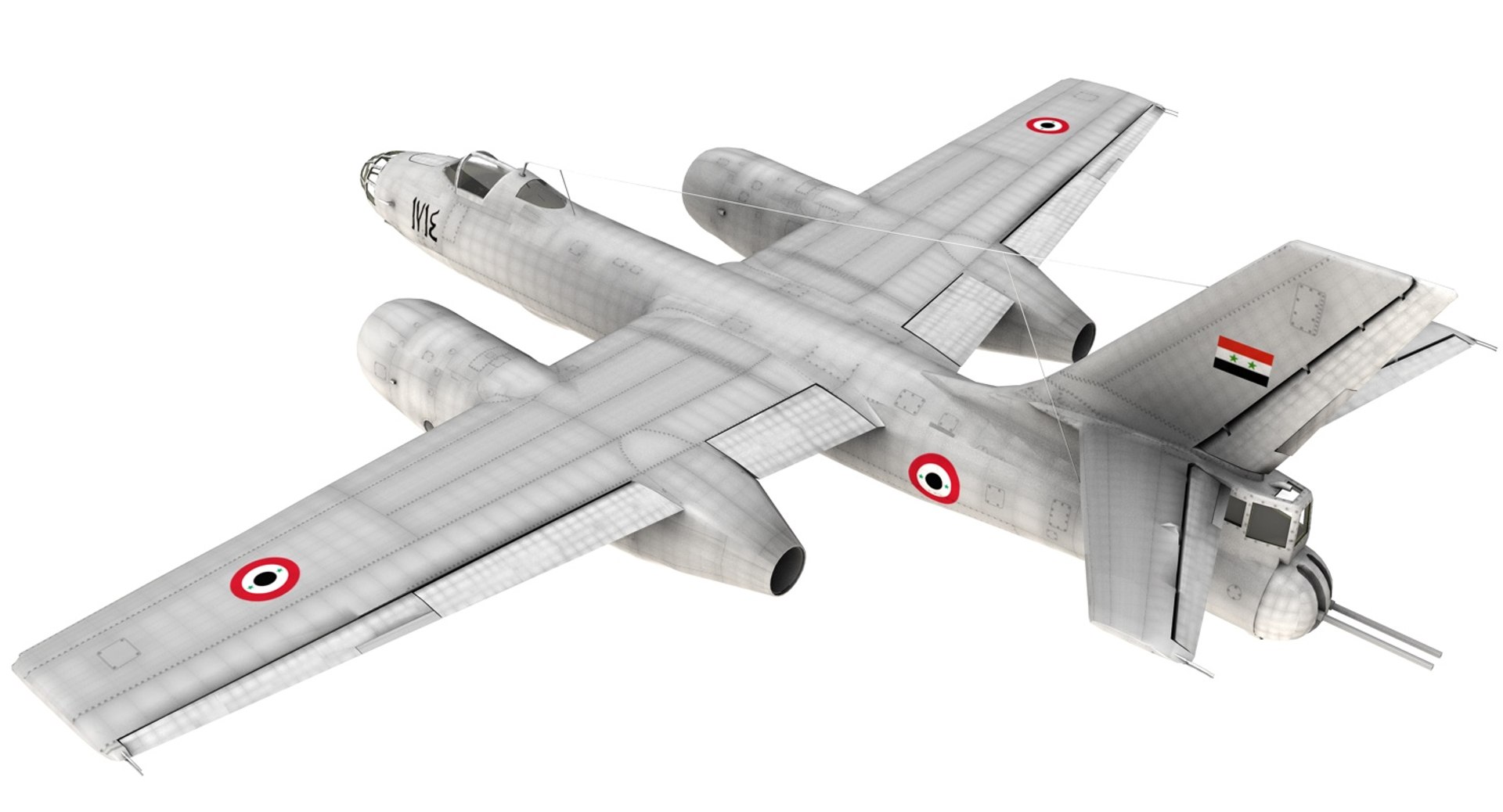 Ilyushin il-28 beagle bomber 3D model - TurboSquid 1168097