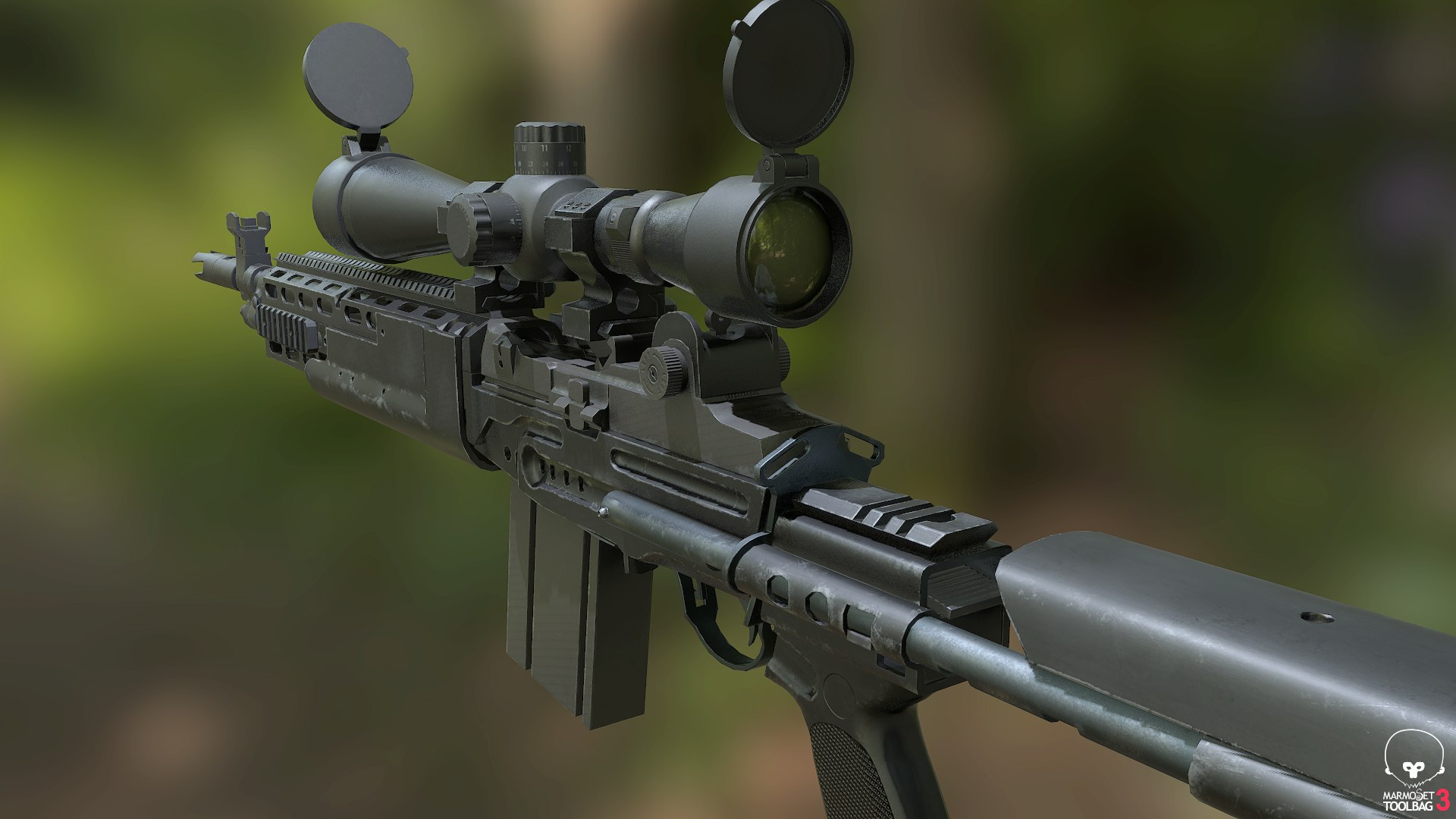 Mk14 Ebr Rifle 3D Model - TurboSquid 1210623