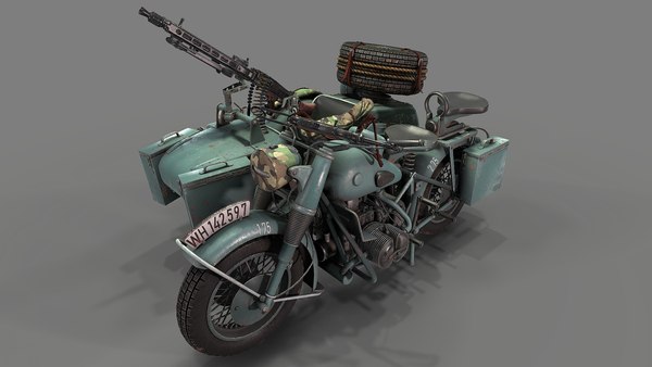 German motorcycle war 3D - TurboSquid 1668047