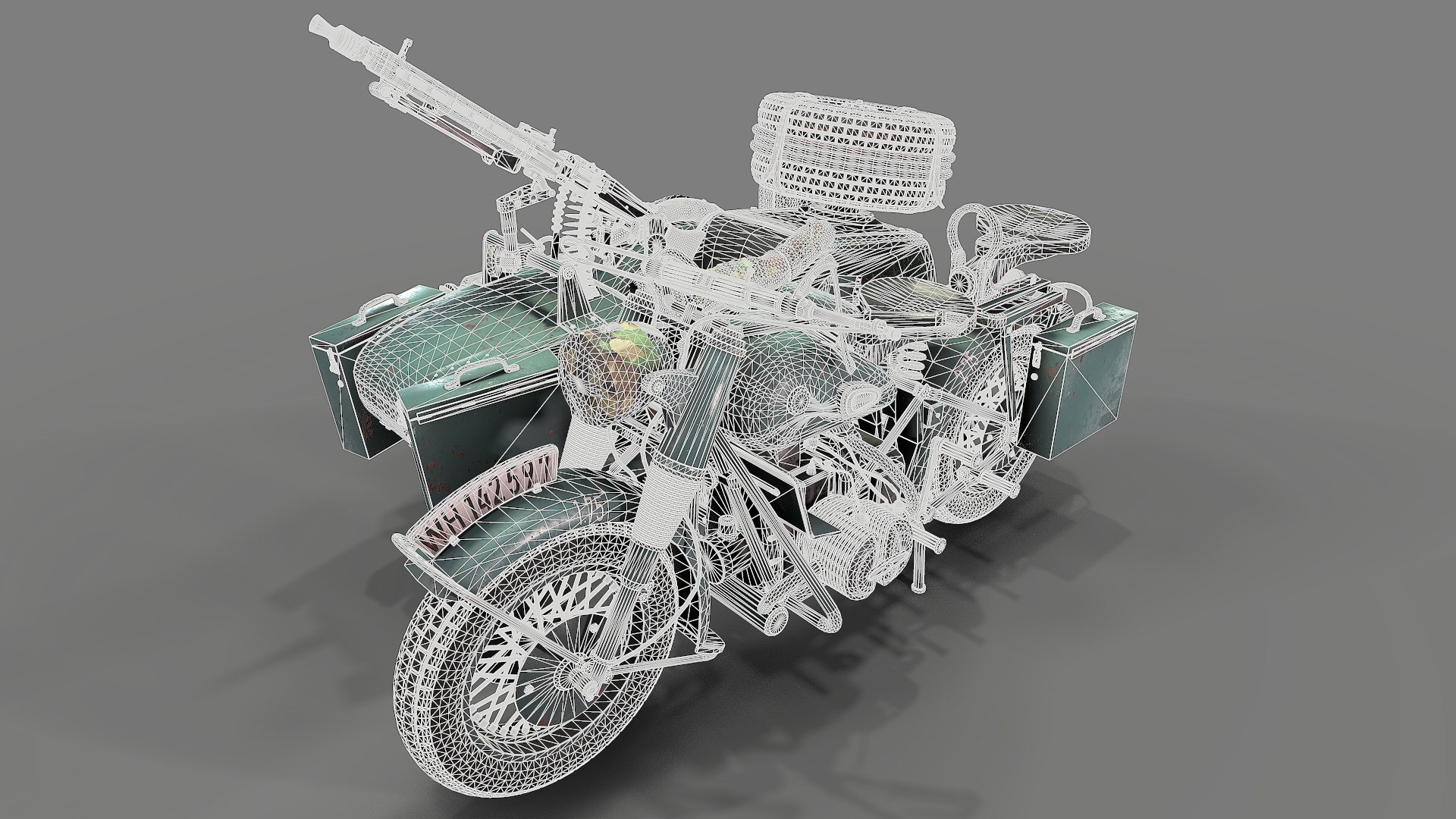 German motorcycle war 3D - TurboSquid 1668047