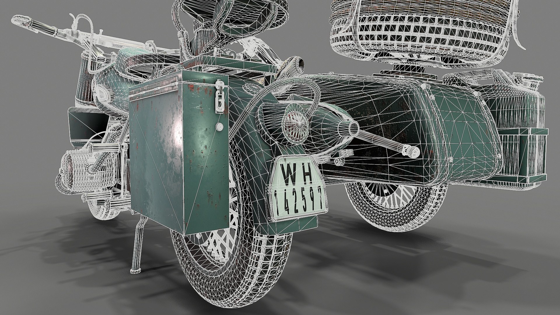 German motorcycle war 3D - TurboSquid 1668047