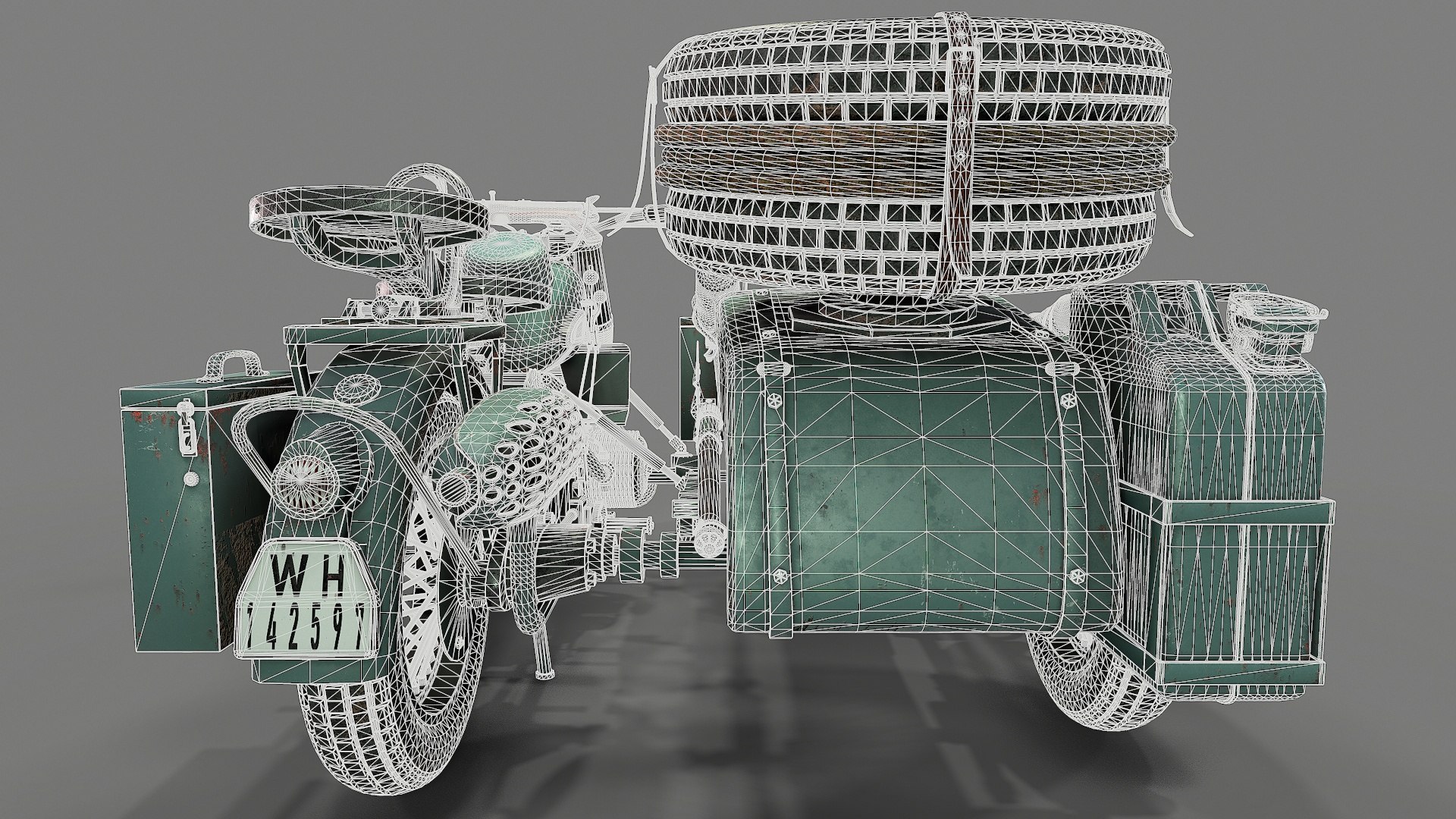 German motorcycle war 3D - TurboSquid 1668047