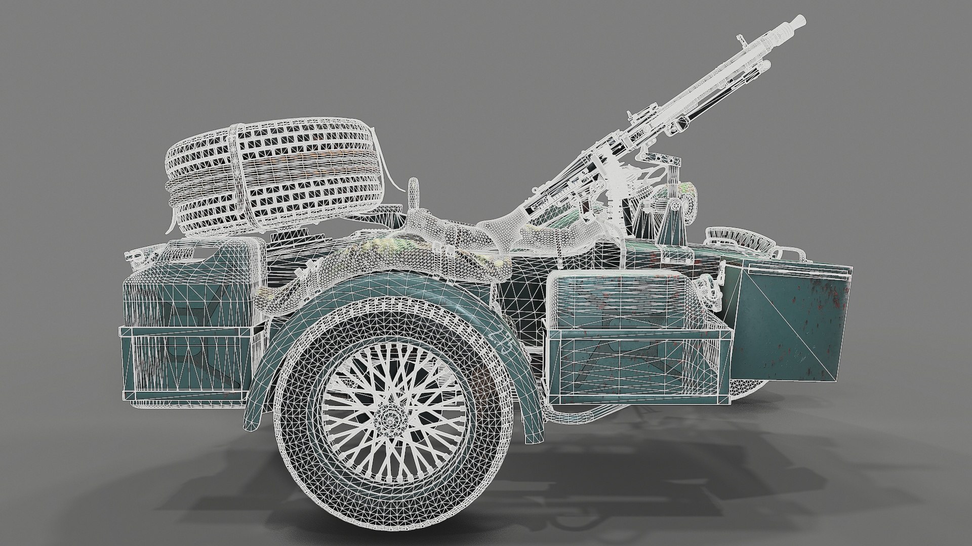 German motorcycle war 3D - TurboSquid 1668047