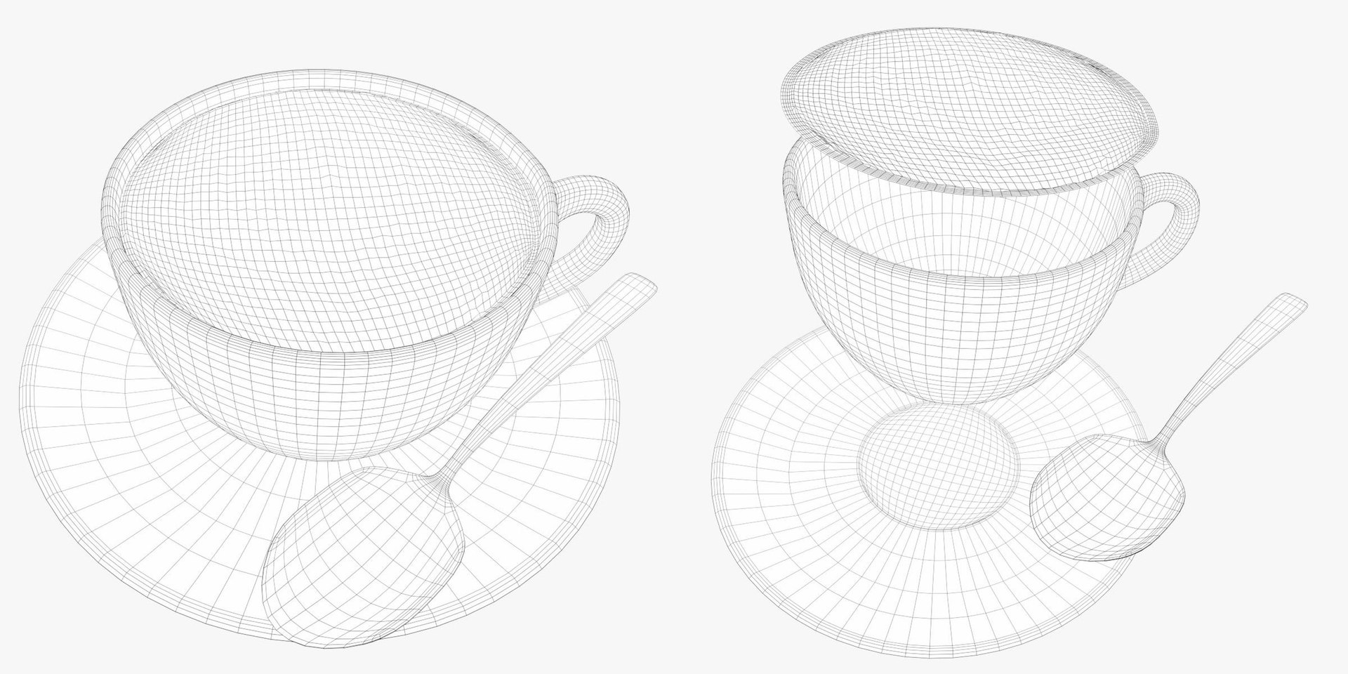 Cappuccino Coffee Cup Model - TurboSquid 2518606