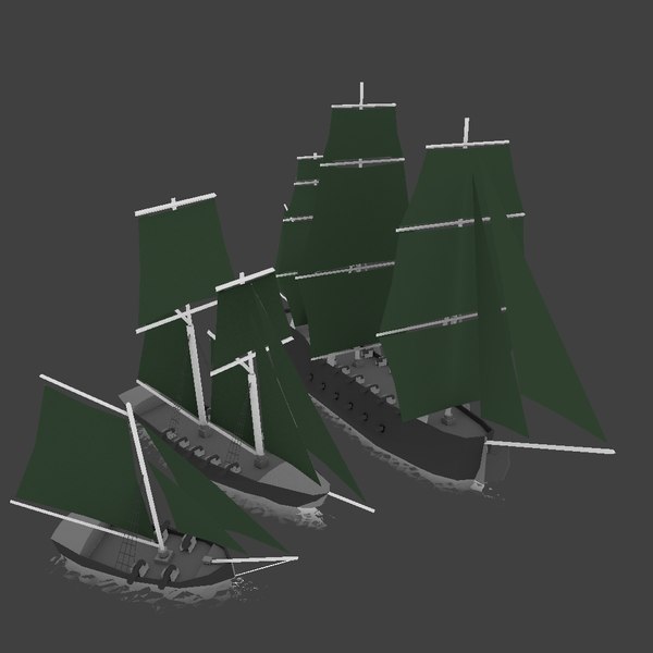3d model pirate ship decks