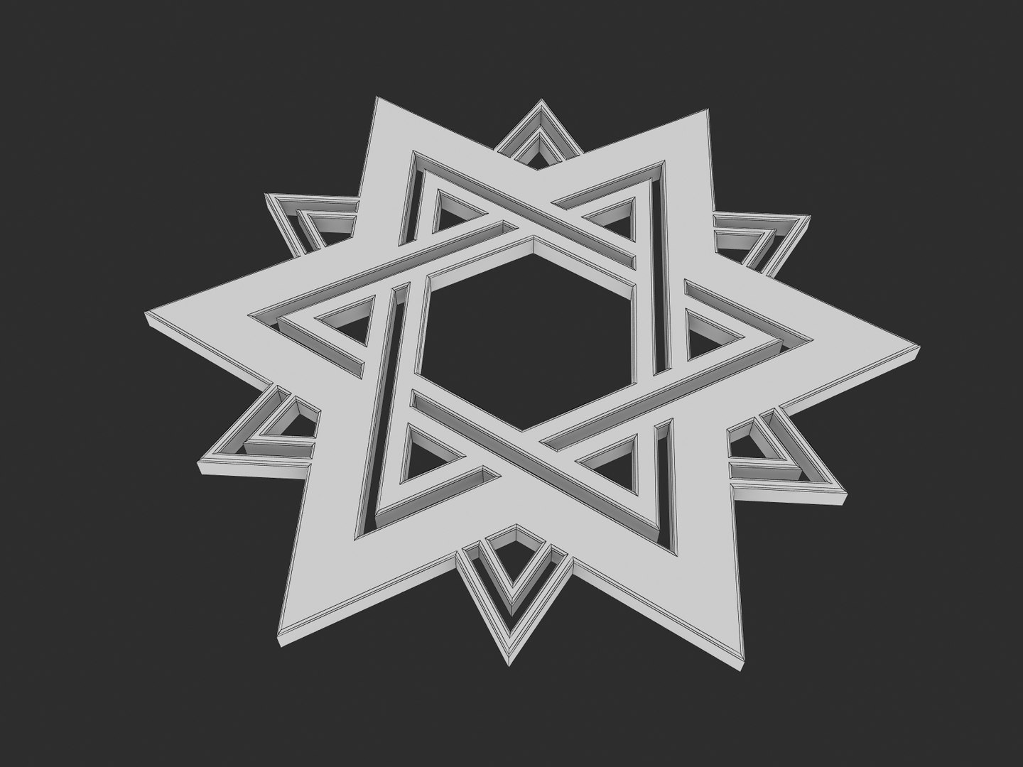 Star david 3D model - TurboSquid 1417491