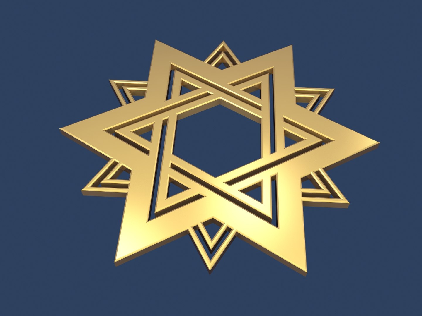 Star david 3D model - TurboSquid 1417491