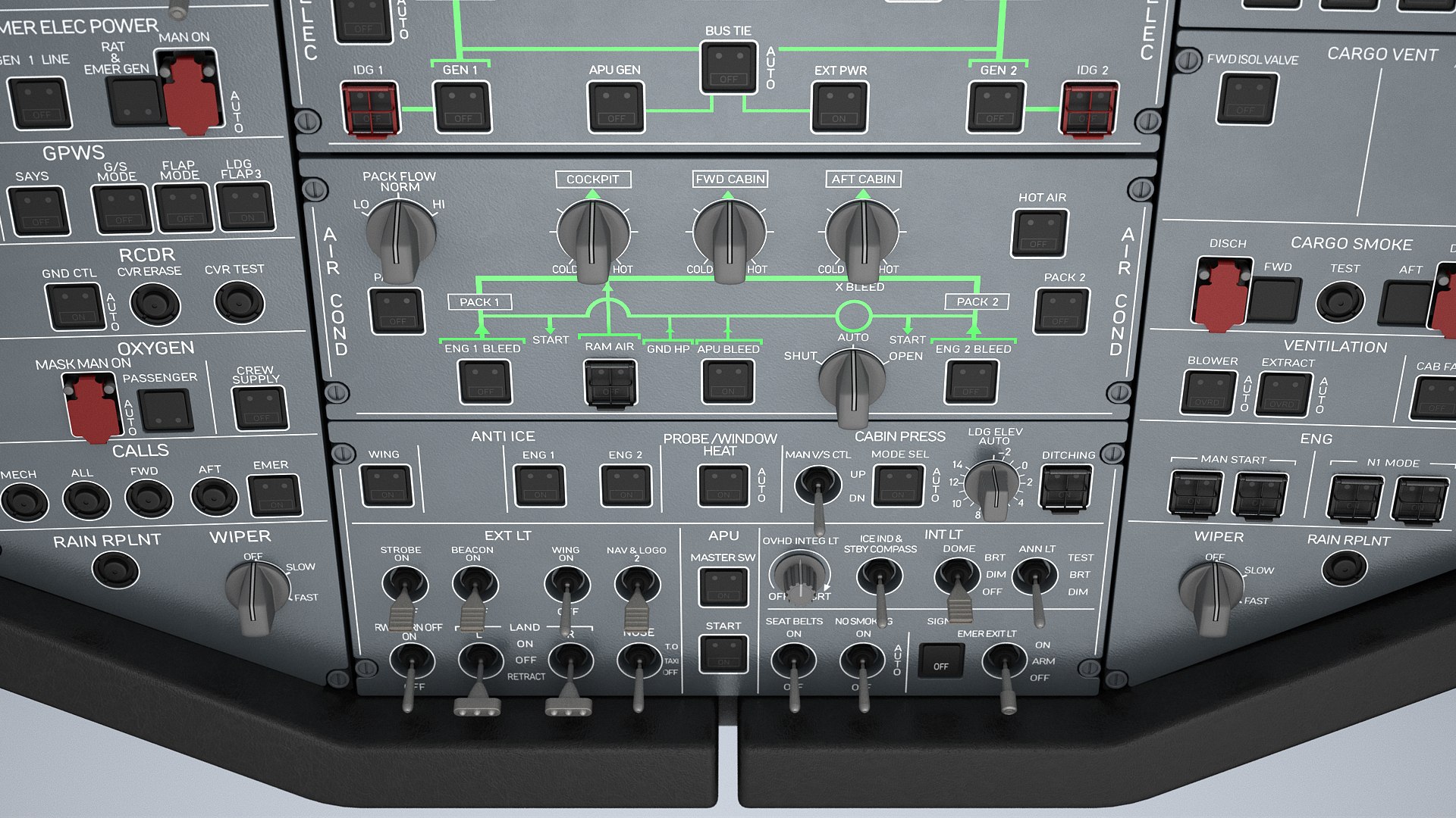 A319 A320 A321 Flight Deck 3D Model - TurboSquid 2241700