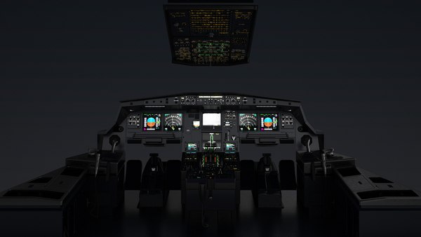 modelo 3d A319 A320 A321 Cubierta de vuelo - TurboSquid 2241700
