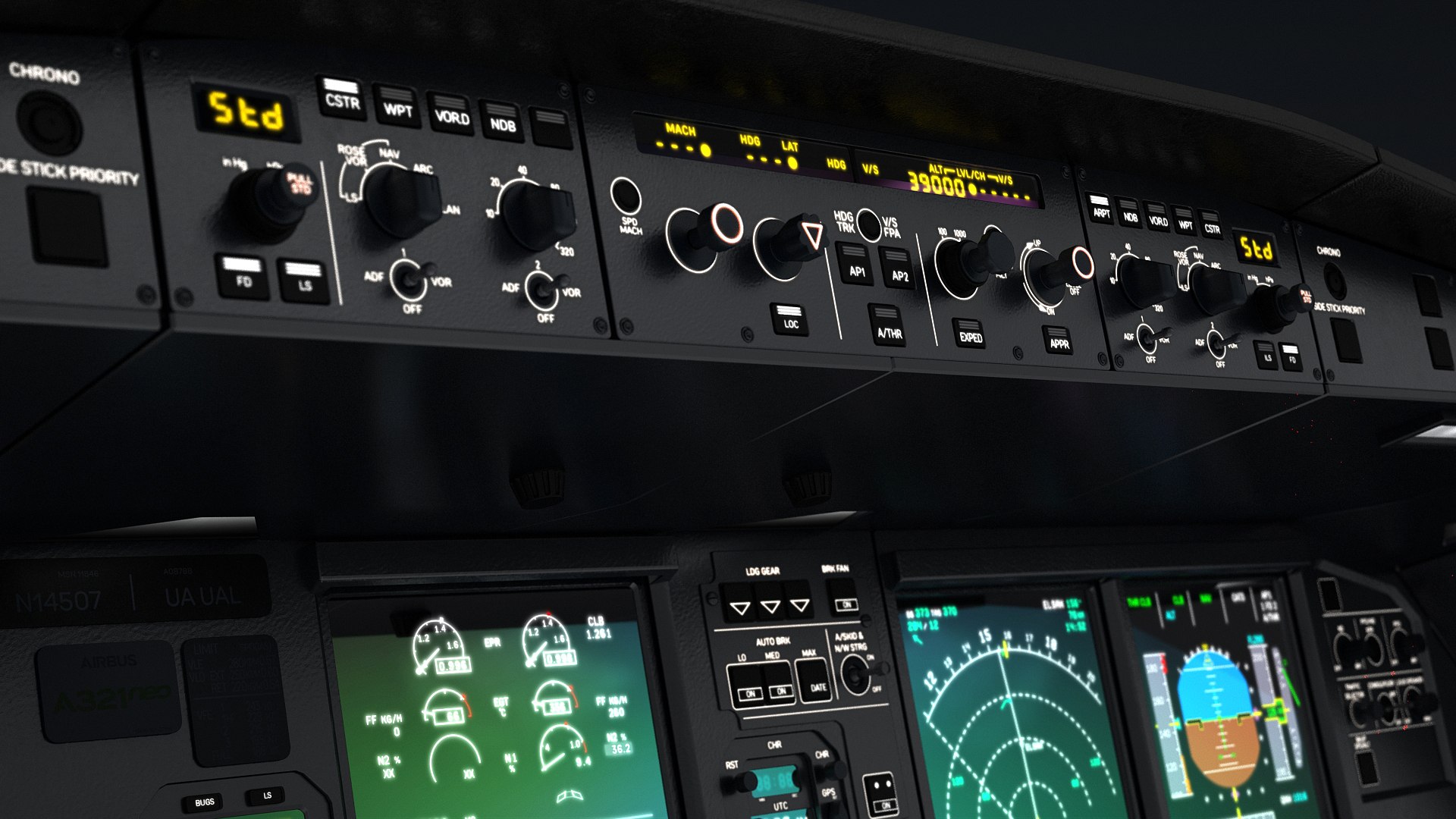 A319 A320 A321 Flight Deck 3D Model - TurboSquid 2241700