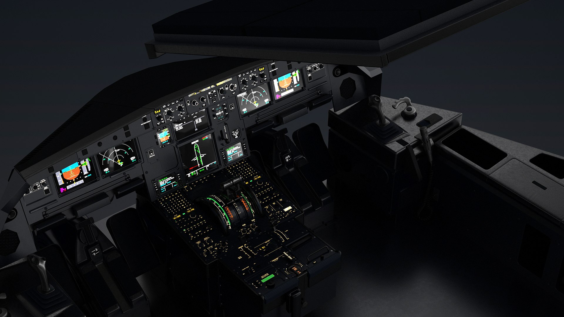 A319 A320 A321 Flight Deck 3D Model - TurboSquid 2241700