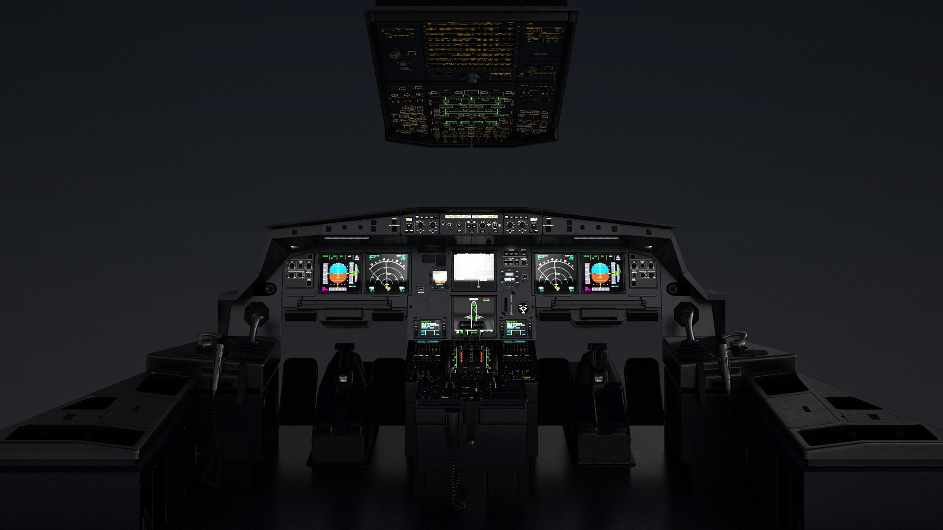 A319 A320 A321 Flight Deck 3D Model - TurboSquid 2241700
