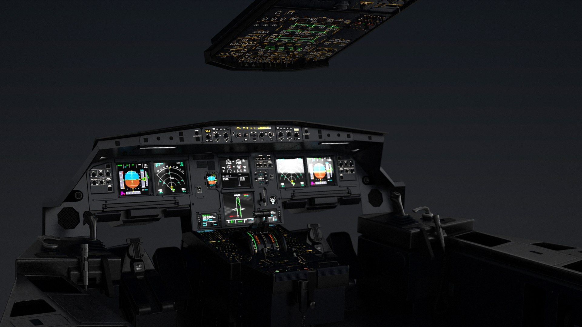 A319 A320 A321 Flight Deck 3D Model - TurboSquid 2241700