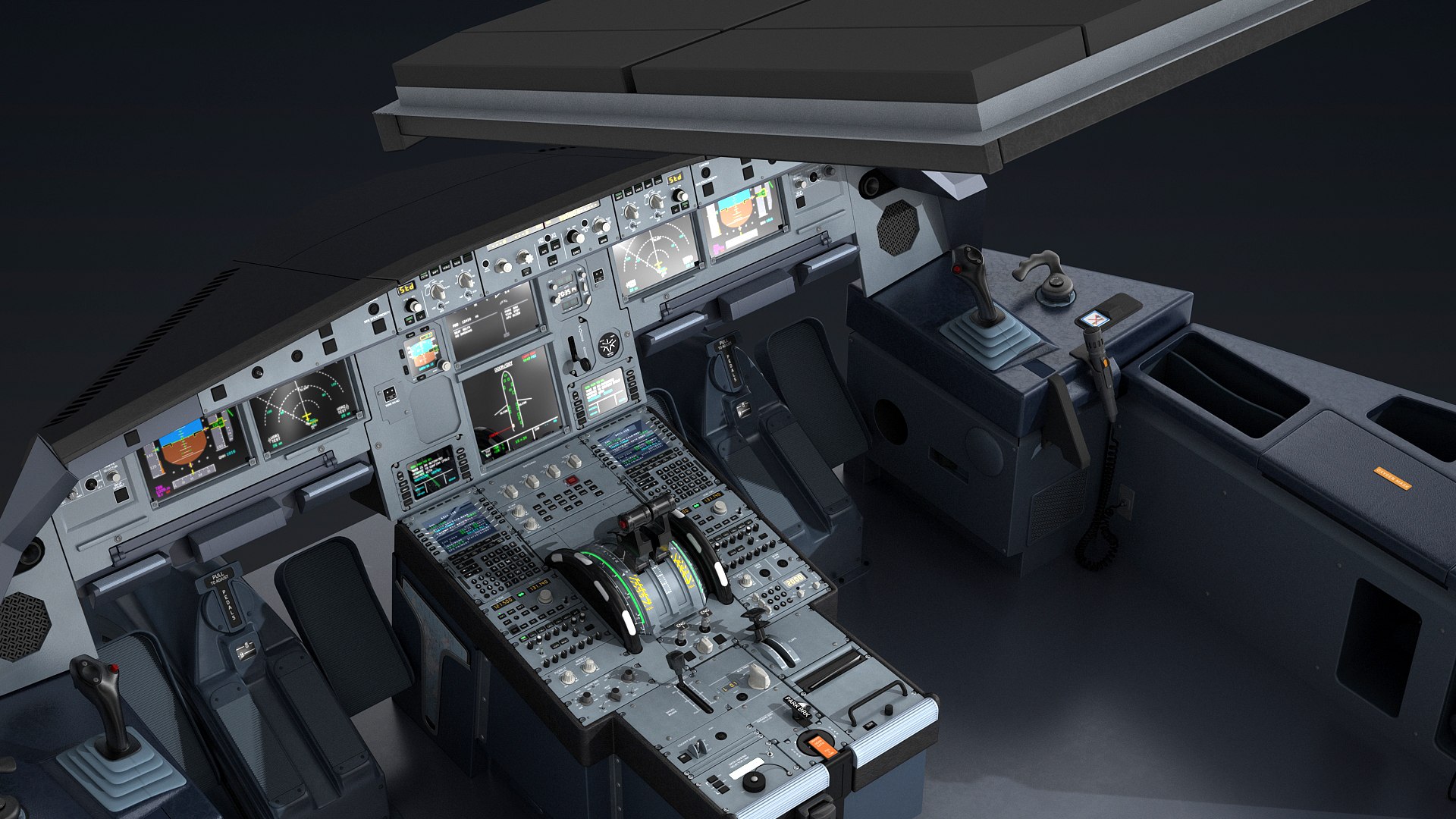 A319 A320 A321 Flight Deck 3D Model - TurboSquid 2241700
