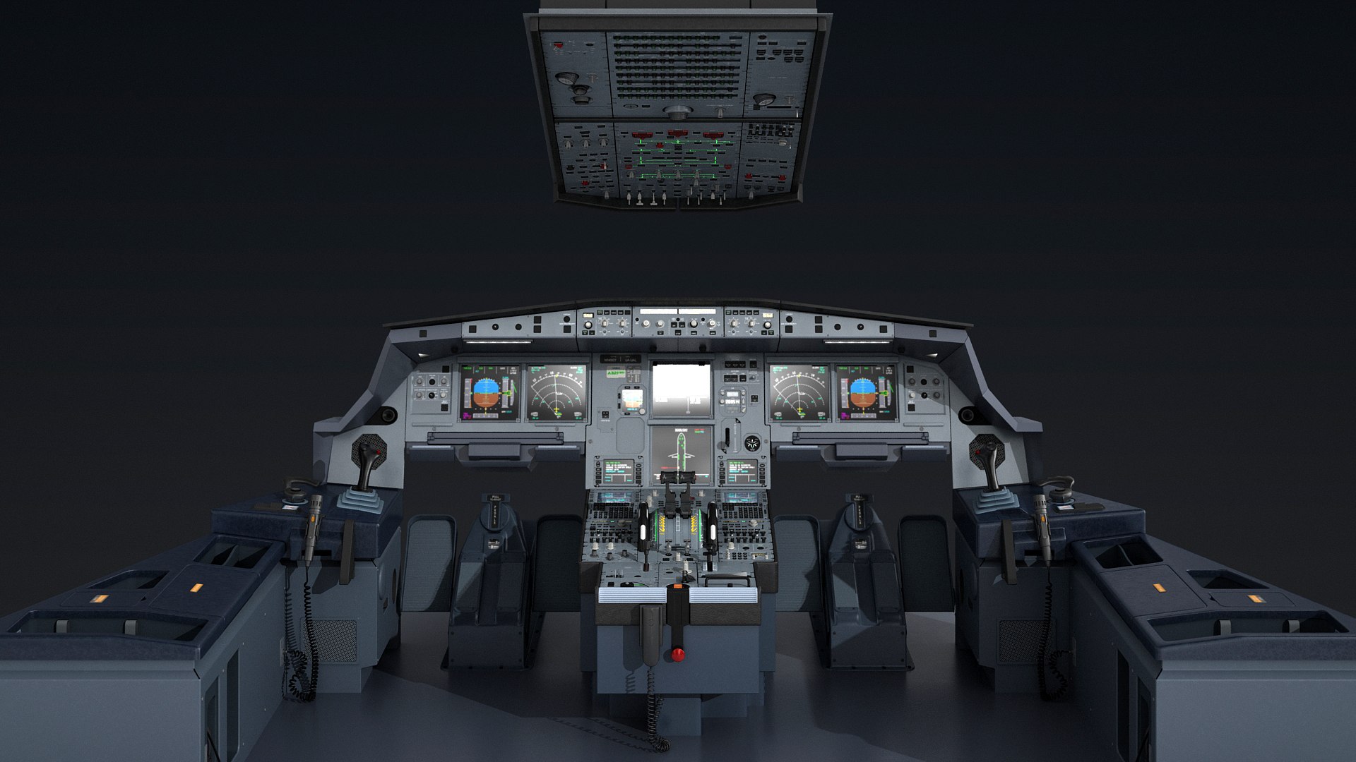 A319 A320 A321 Flight Deck 3D Model - TurboSquid 2241700