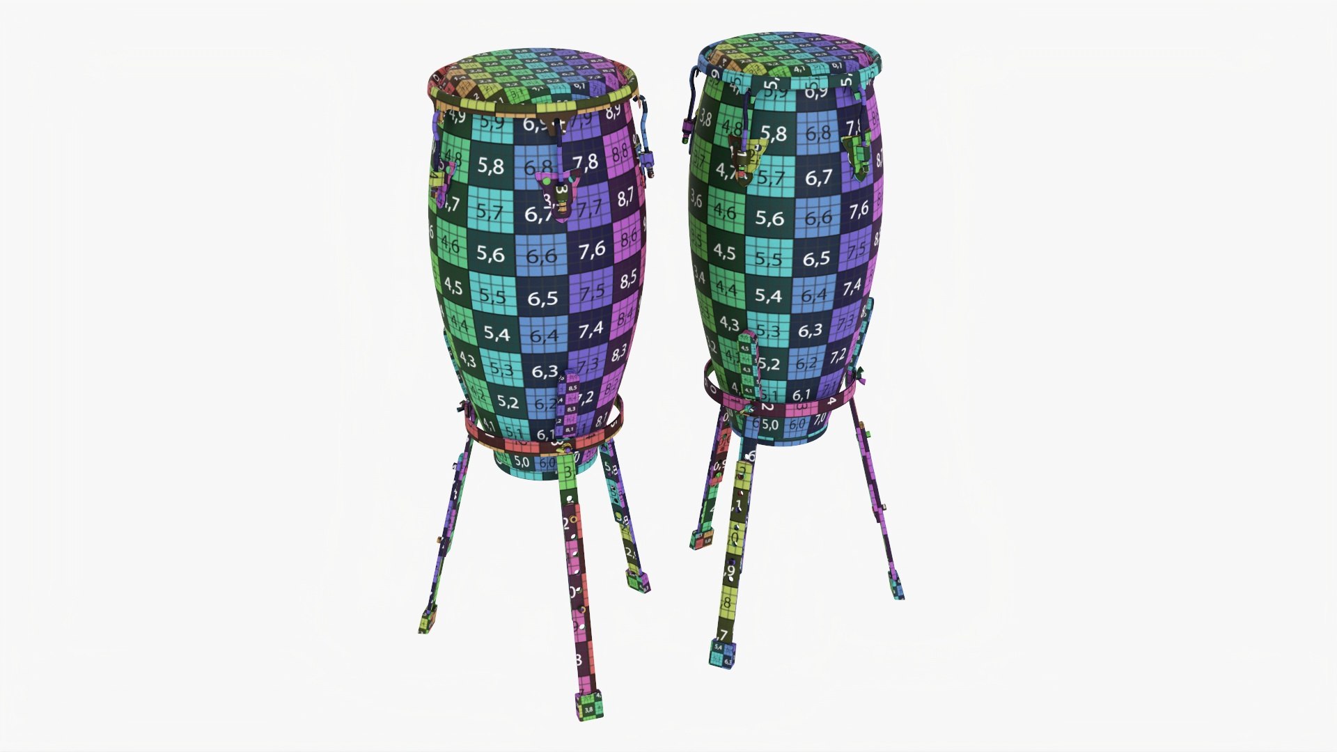 3D model Conga set 10 and 11 inches - TurboSquid 1770772