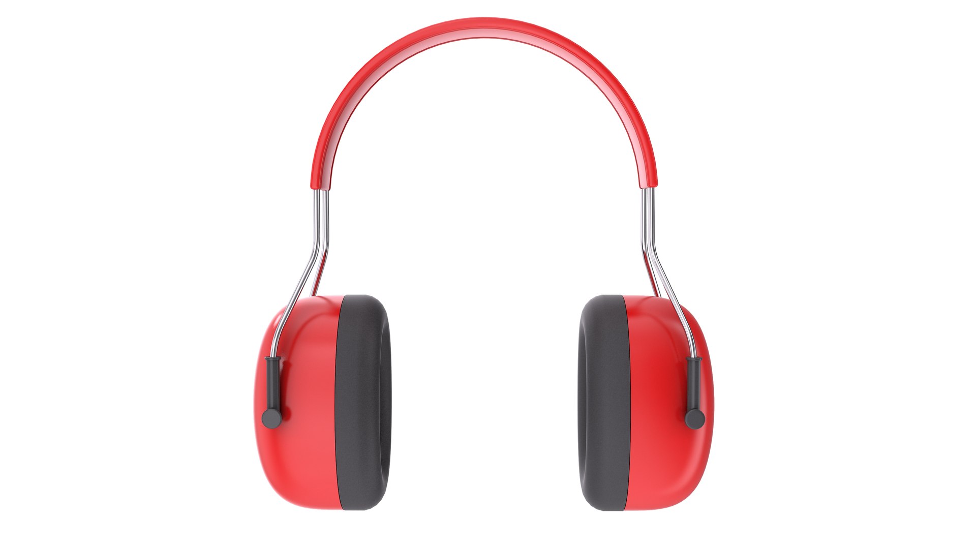 Generic Noise-Cancelling Headphone - Red 3D Model - TurboSquid 1910825