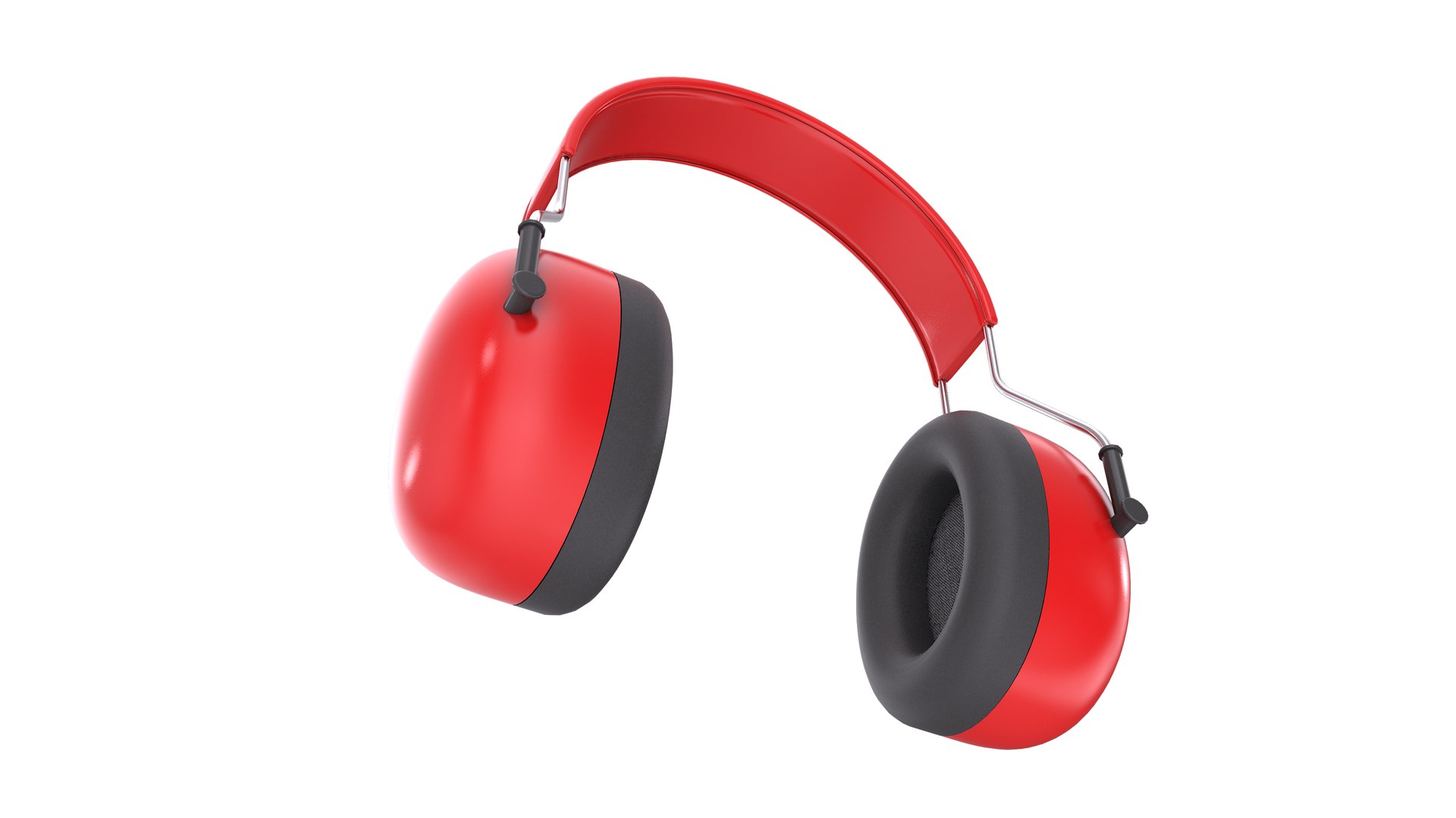 Generic Noise-Cancelling Headphone - Red 3D Model - TurboSquid 1910825