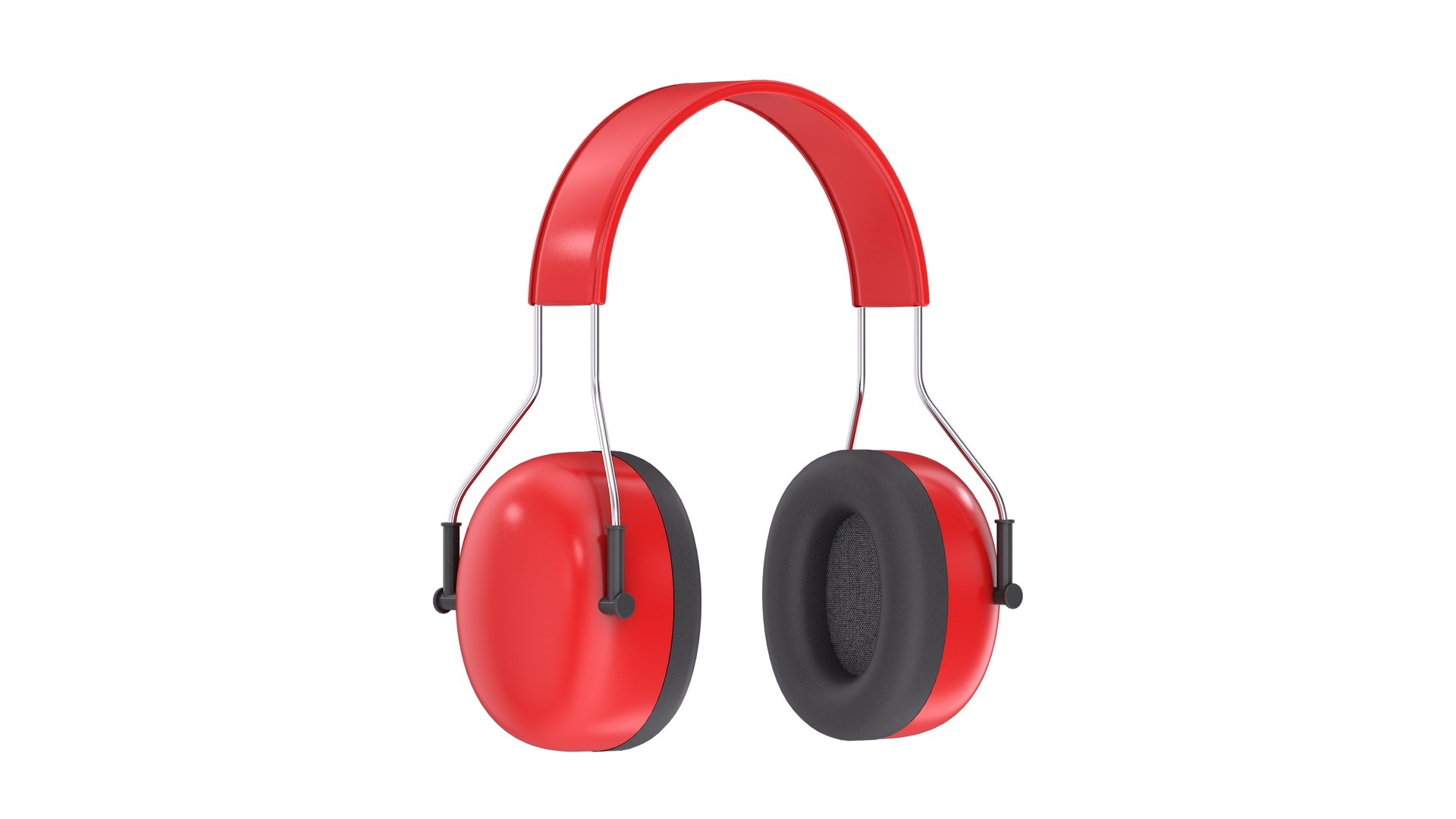 Generic Noise-Cancelling Headphone - Red 3D Model - TurboSquid 1910825