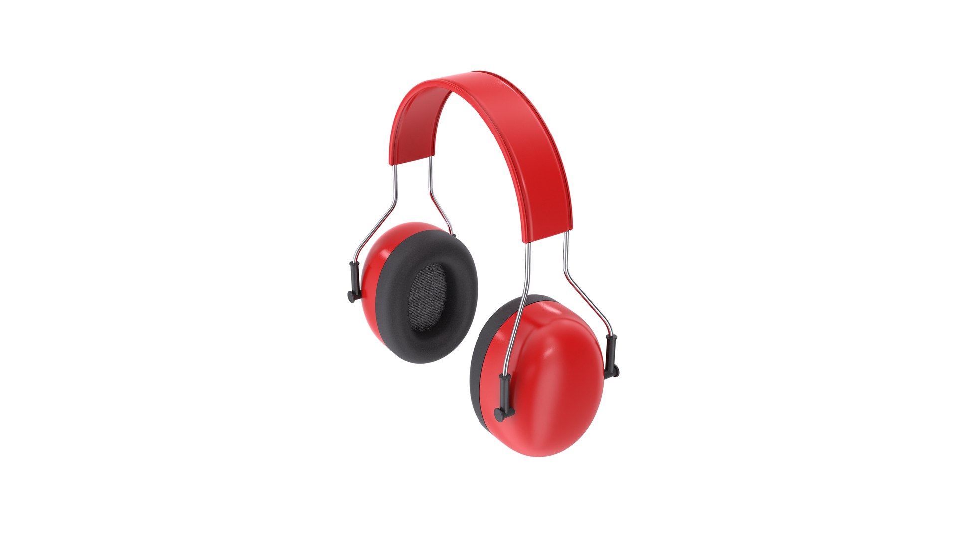 Generic Noise-Cancelling Headphone - Red 3D Model - TurboSquid 1910825